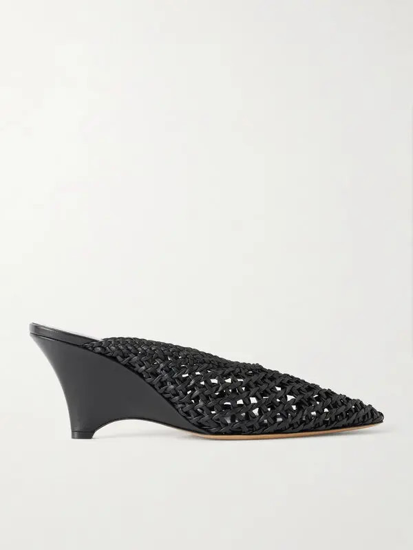 Le Monde Beryl Victoria Woven Leather Mules