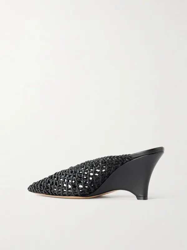 Le Monde Beryl Victoria Woven Leather Mules