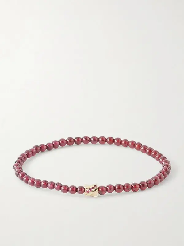 Luis Morais 14k Gold Ruby And Sapphire Bracelet - Red
