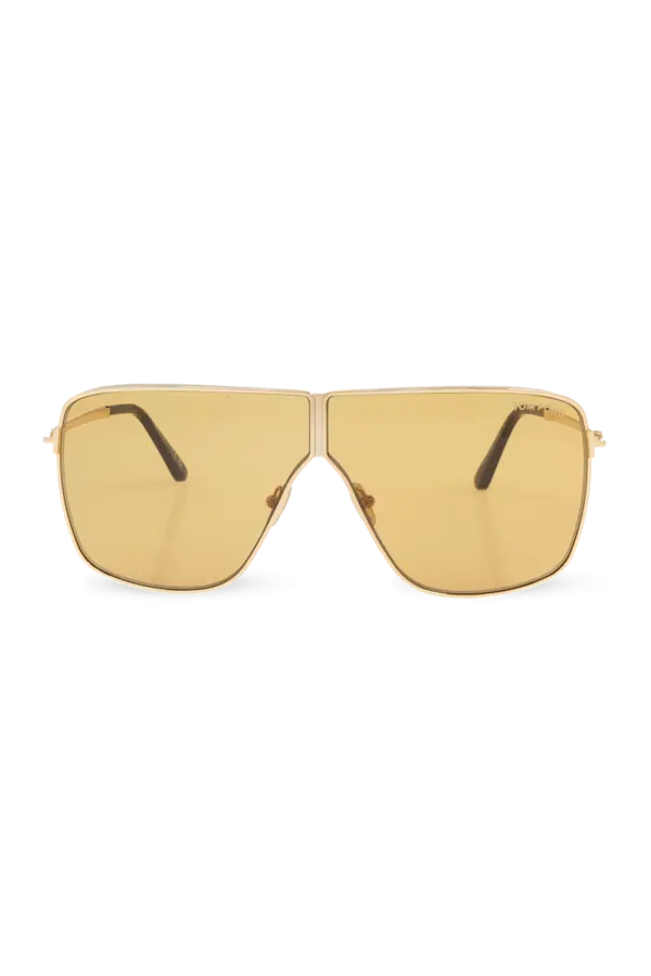 TOM FORD Oversized Rectangle Sunglasses - Gold
