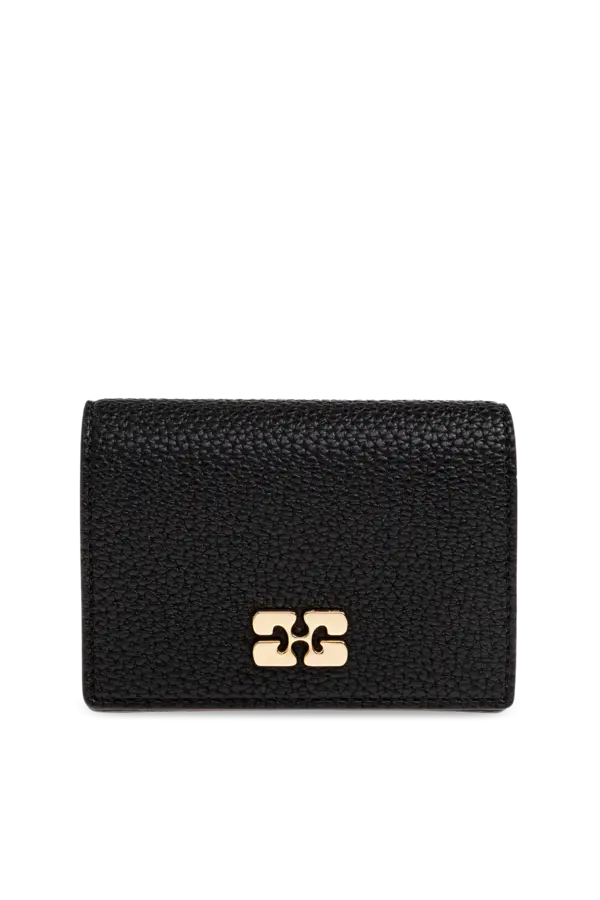 GANNI Eco Leather Wallet - Black