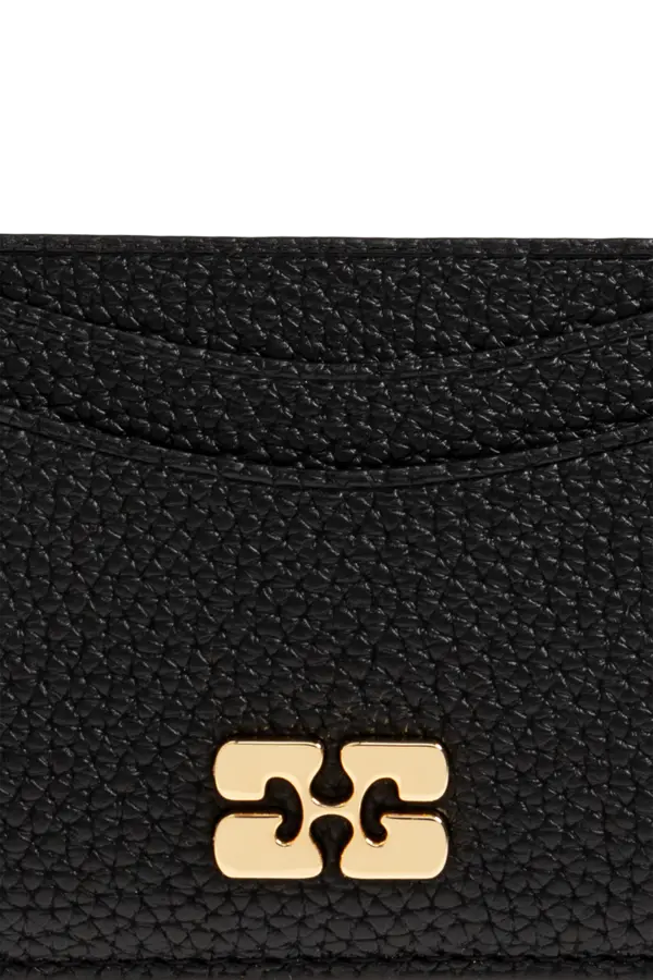GANNI Eco Leather Card Holder - Black