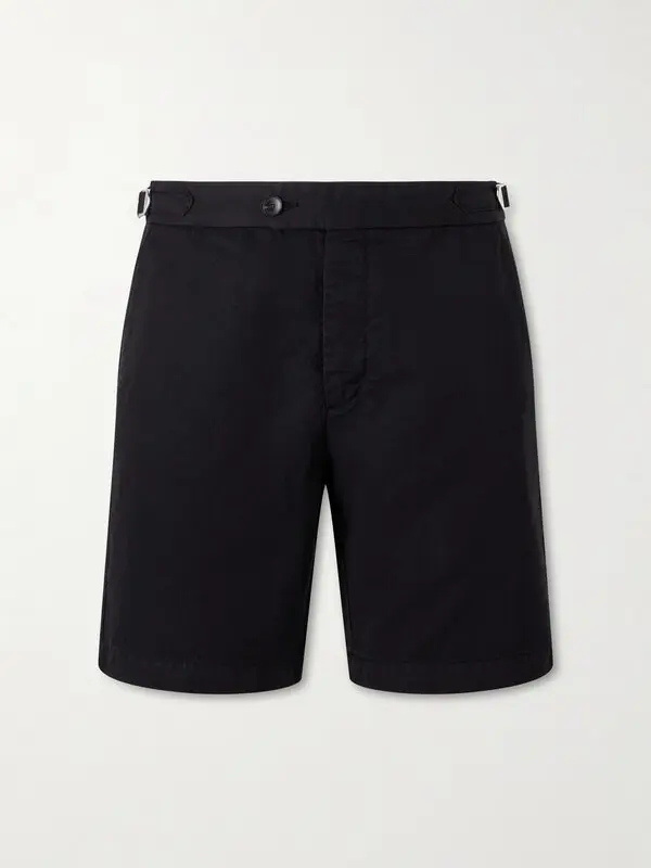 Mr P. Straight-leg Cotton And Linen-blend Bermuda Shorts