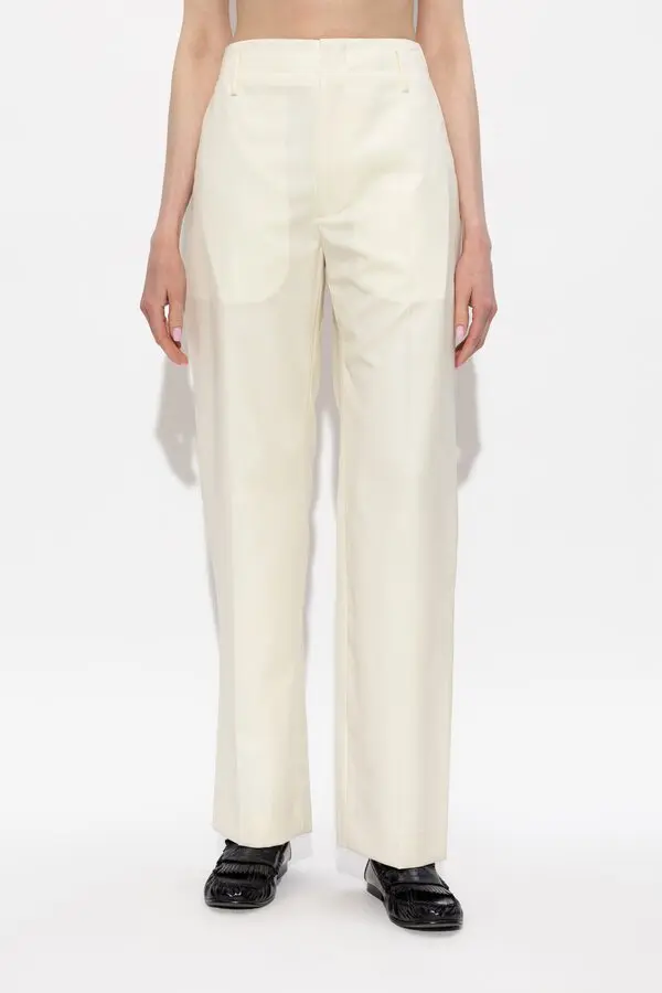 Kenzo Wool Pleated Trousers