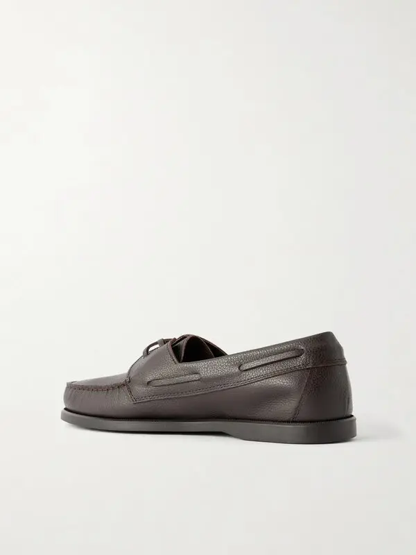 MORJAS Full-grain Leather Boat Shoes