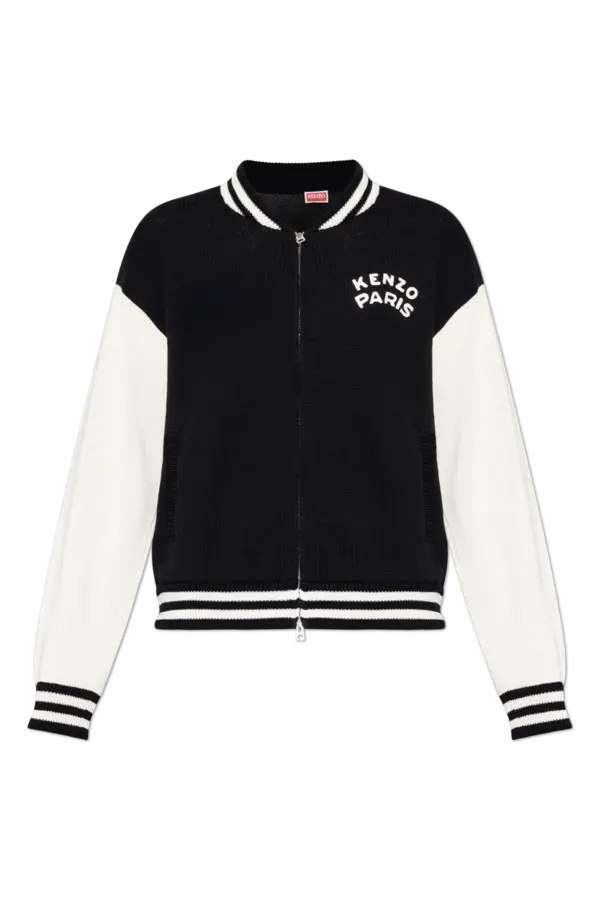 Kenzo Cardigan With Zip Fastening - Black