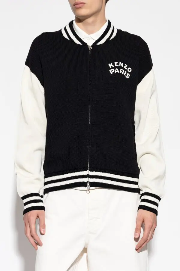 Kenzo Zip-up Varsity Cardigan