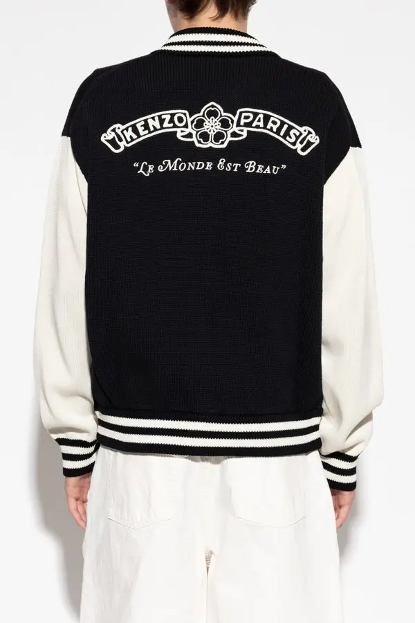 Kenzo Zip-up Varsity Cardigan