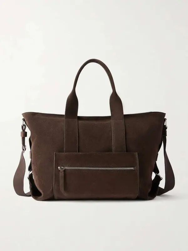 METIER Métier Racer Suede Tote Bag - Chocolate