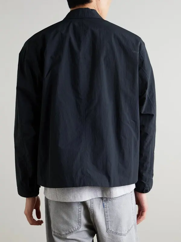 Nn07 Recycled Shell Snap-front Jacket - Blue