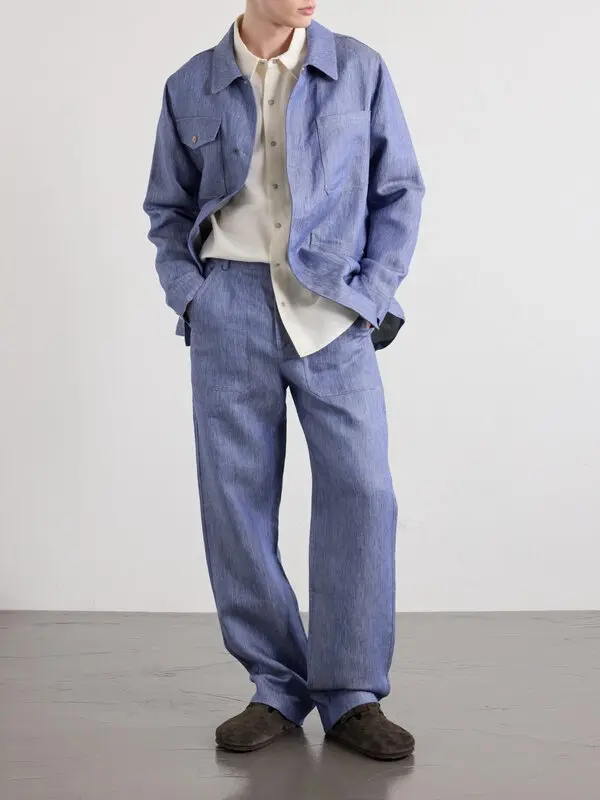 GOD'S TRUE CASHMERE Linen-twill Shirt
