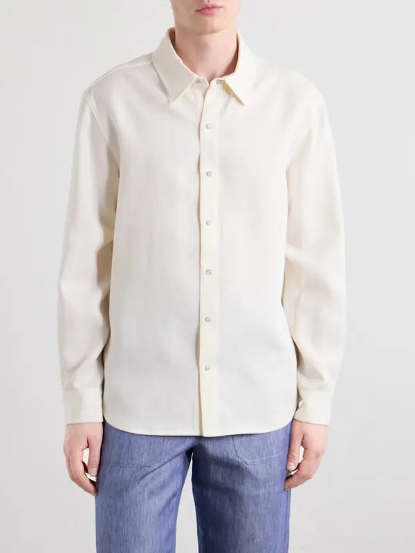 GOD'S TRUE CASHMERE Linen-twill Shirt