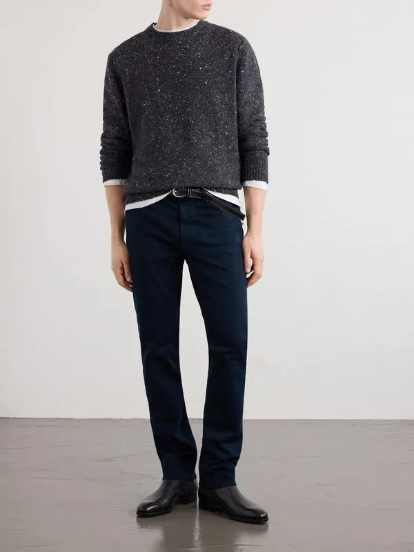 FRAME Modern Straight Leg Twill Trousers