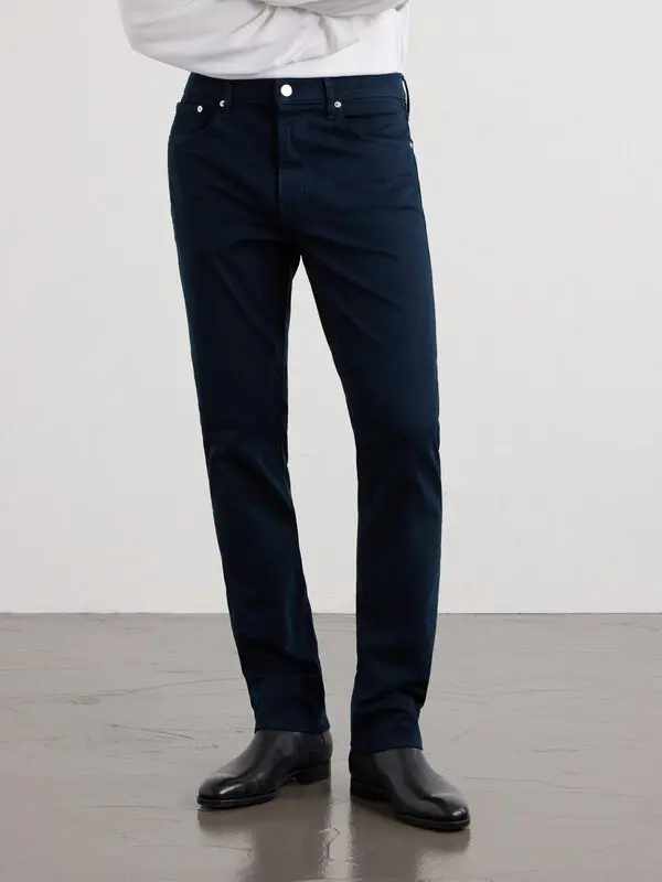 FRAME Modern Straight Leg Twill Trousers