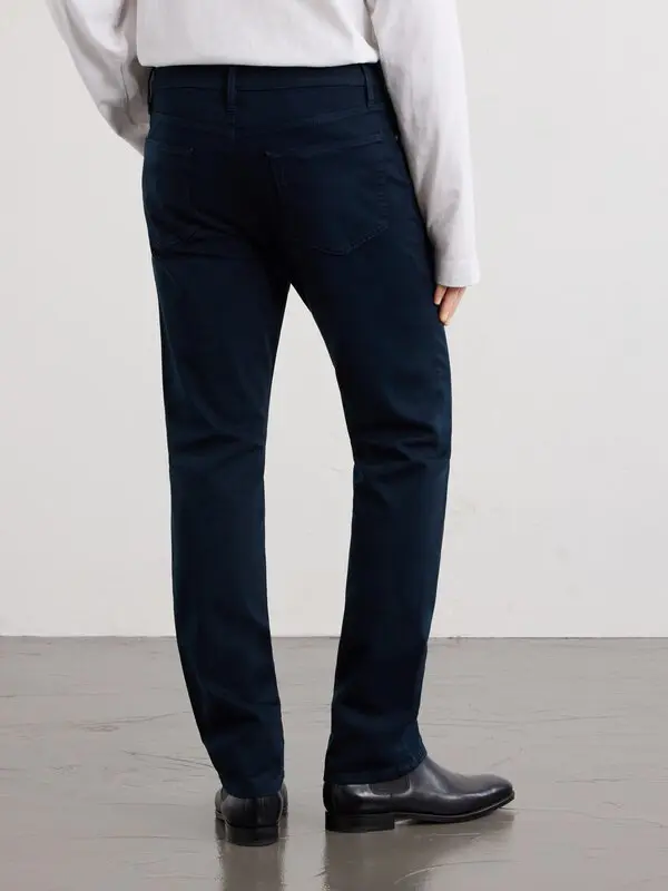 FRAME Modern Straight Leg Twill Trousers