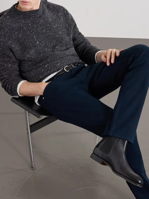 FRAME Modern Straight Leg Twill Trousers