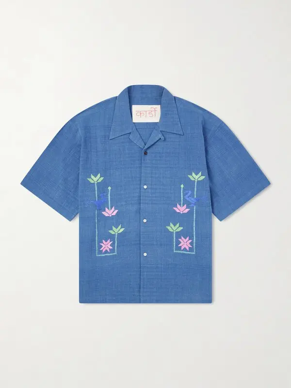 KARDO Rohit Embroidered Cotton Shirt