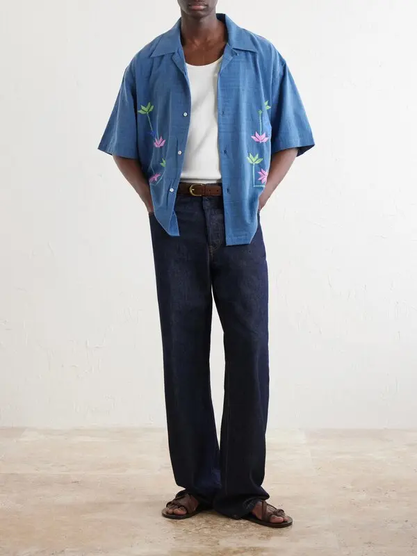 KARDO Rohit Embroidered Cotton Shirt