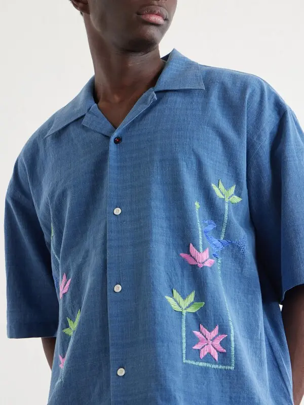 KARDO Rohit Embroidered Cotton Shirt