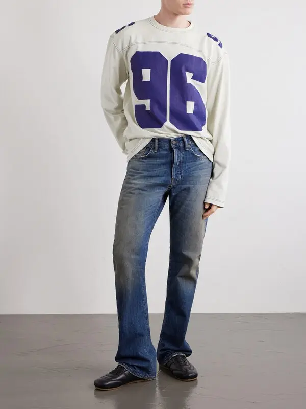 Acne Studios Exfold Printed Cotton-jersey T-shirt