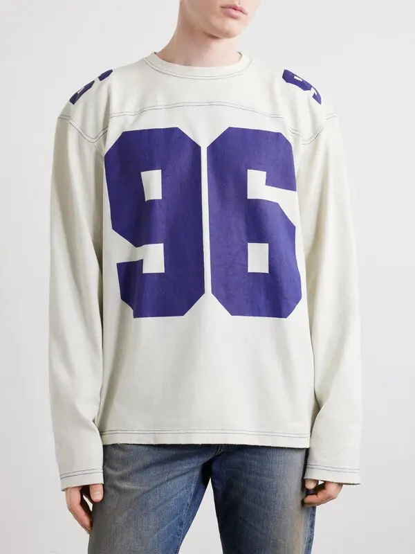 Acne Studios Exfold Printed Cotton-jersey T-shirt