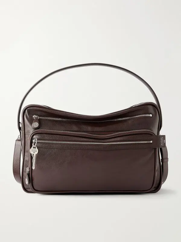 Acne Studios Camero Camera Leather Messenger Bag - Brown