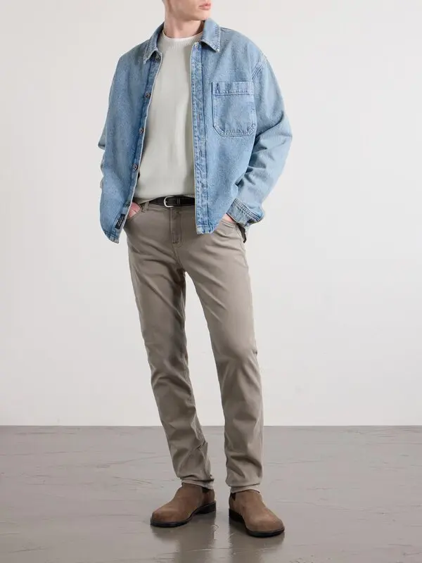 FRAME L'homme Slim-fit Stretch Lyocell-blend Trousers