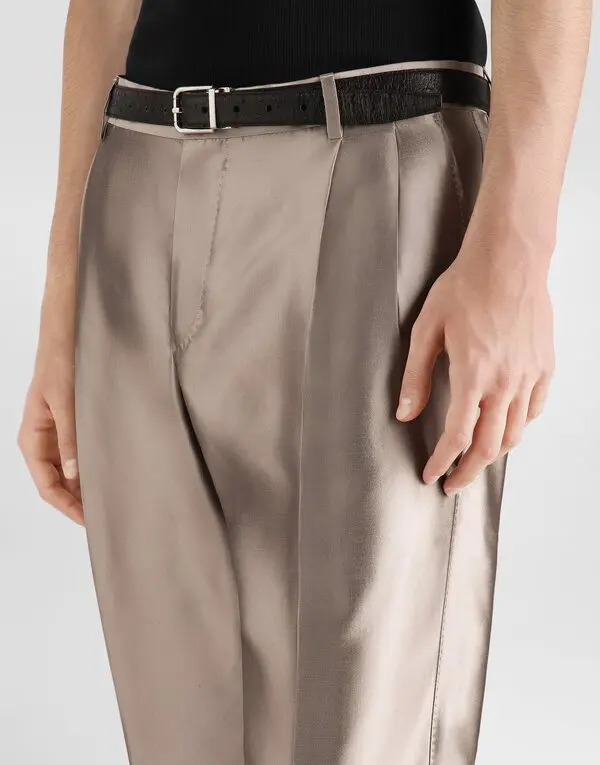Dolce & Gabbana Silk Shantung Trousers