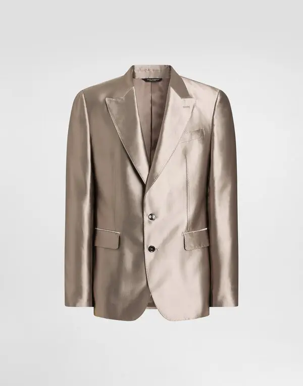 Dolce & Gabbana Sicilia Light Single-breasted Silk Shantung Jacket