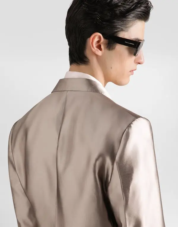 Dolce & Gabbana Sicilia Light Single-breasted Silk Shantung Jacket