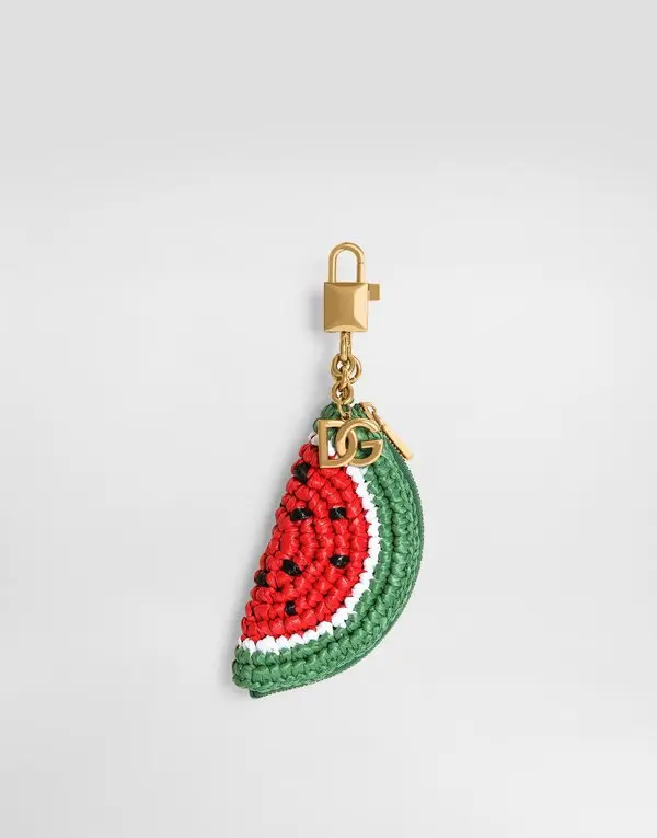 Dolce & Gabbana Raffia Charm Key Ring