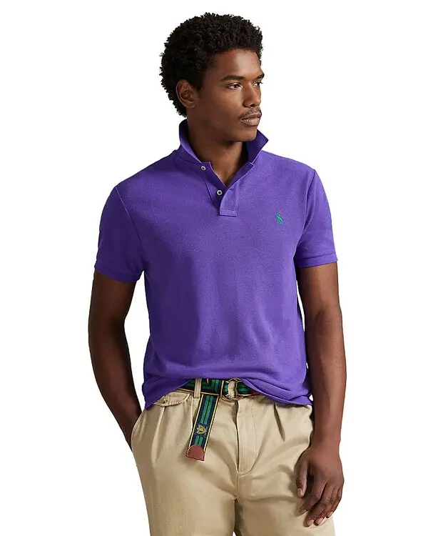 Polo Ralph Lauren Classic Fit Mesh Polo Shirt - Cabana Purple