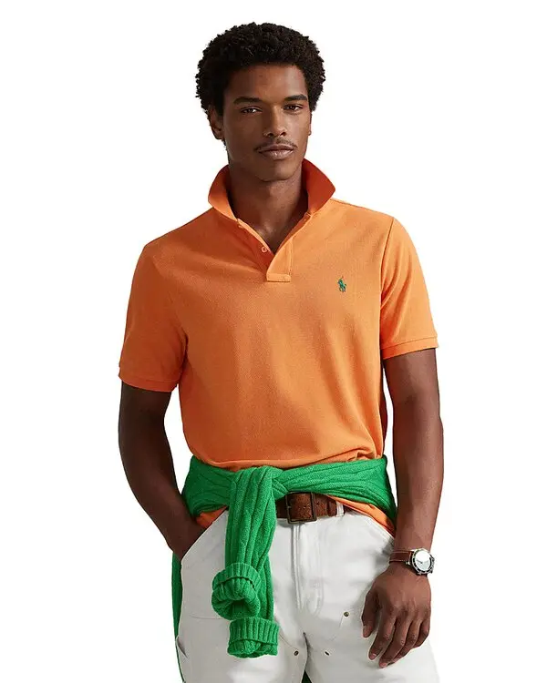 Polo Ralph Lauren Classic Fit Mesh Polo Shirt - Kona Orange