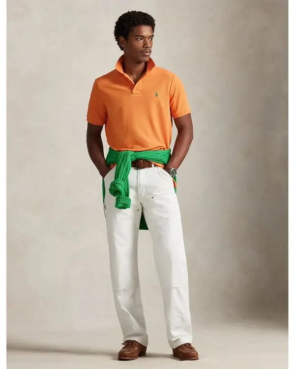 Polo Ralph Lauren Classic Fit Mesh Polo Shirt - Kona Orange