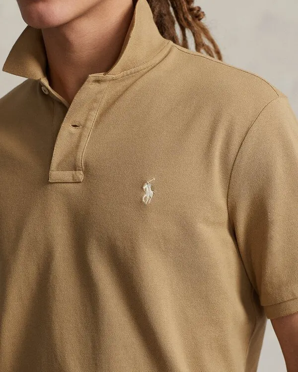 Polo Ralph Lauren Classic Fit Mesh Polo Shirt - Luxury Tan