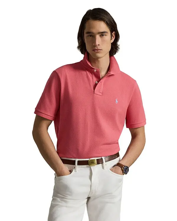 Polo Ralph Lauren Classic Fit Mesh Polo Shirt - Red Sky