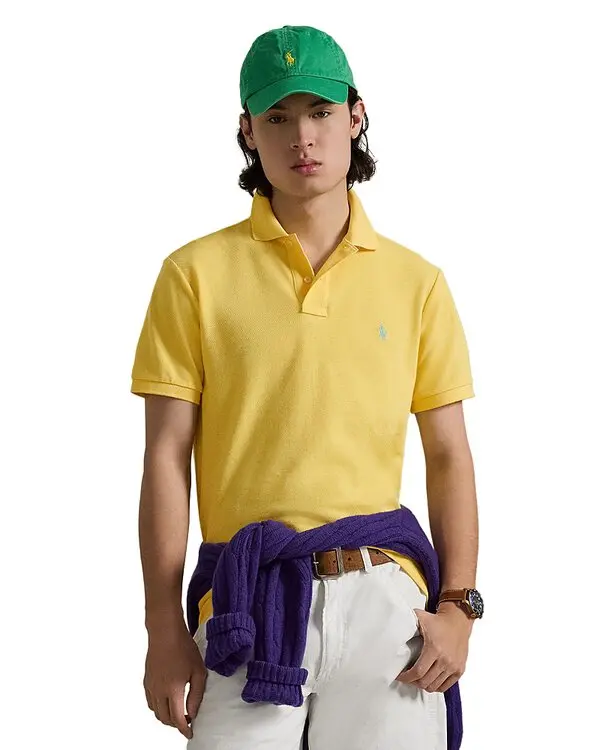 Polo Ralph Lauren Classic Fit Mesh Polo Shirt - Sunfish Yellow