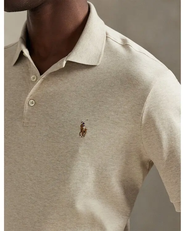 Polo Ralph Lauren Classic Fit Soft Cotton Polo Shirt - Dune Tan