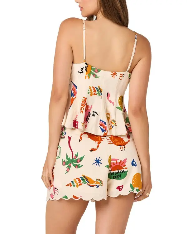 Astr The Label Alma Tie Front Top