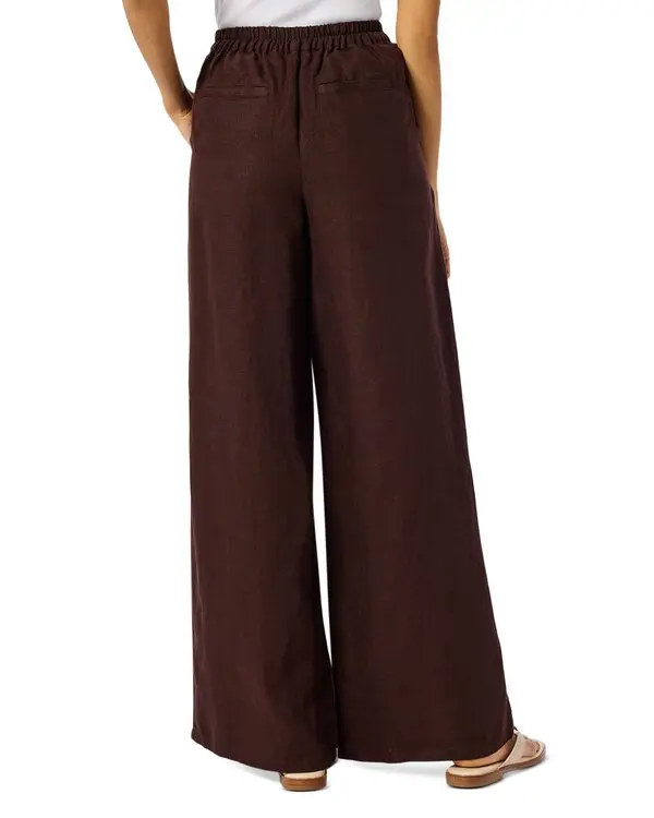 Whistles Wide Leg Linen Trousers