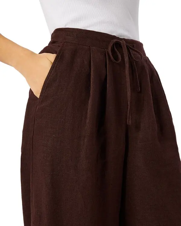 Whistles Wide Leg Linen Trousers