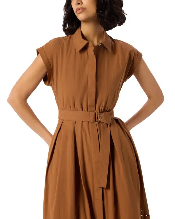 Whistles Cotton Broderie Shirt Dress