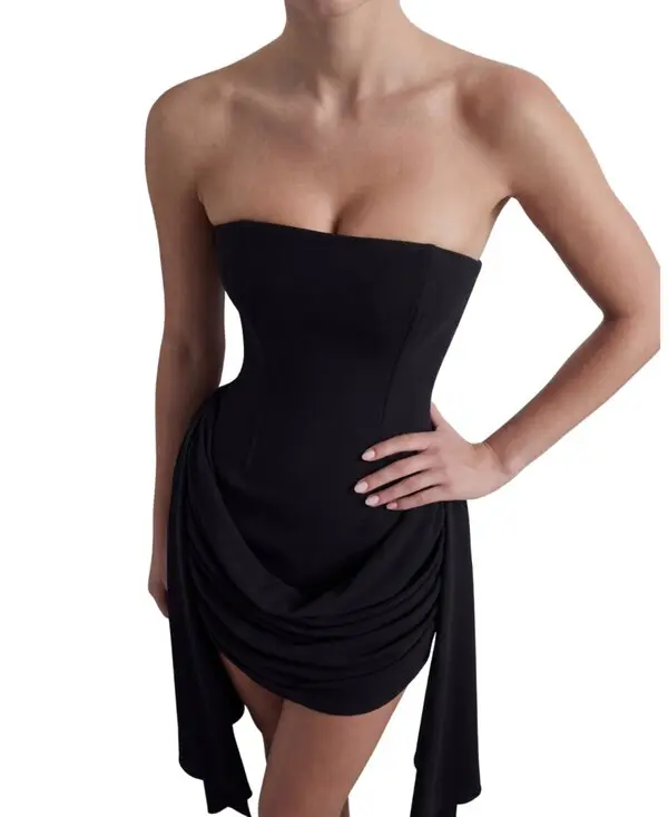 HEIRESS BEVERLY HILLS Corset Drape Mini Dress