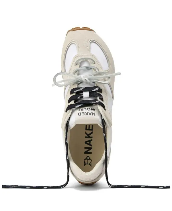 NAKED WOLFE Lightning Sneaker - White Nylon