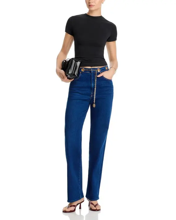 MOTHER Otc Hw Tunnel Vision Sneak High Rise Jeans