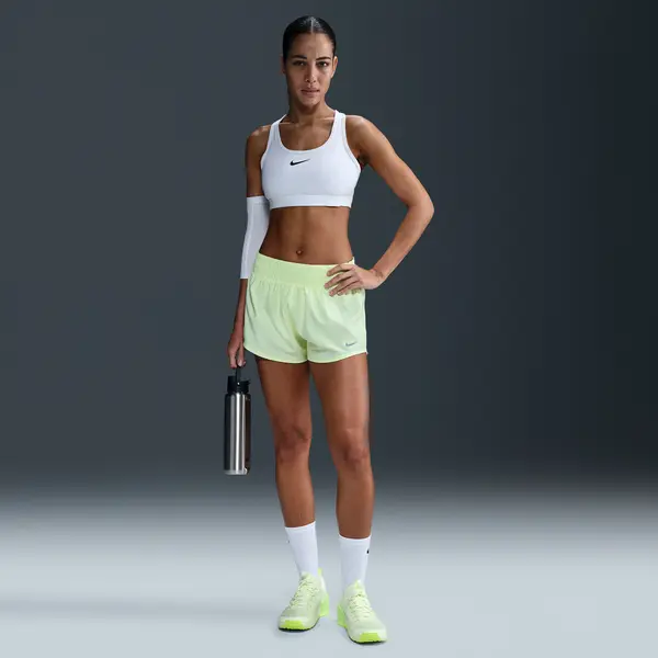 Nike Dri-fit Mid-rise 3" Brief-lined Shorts - Yellow
