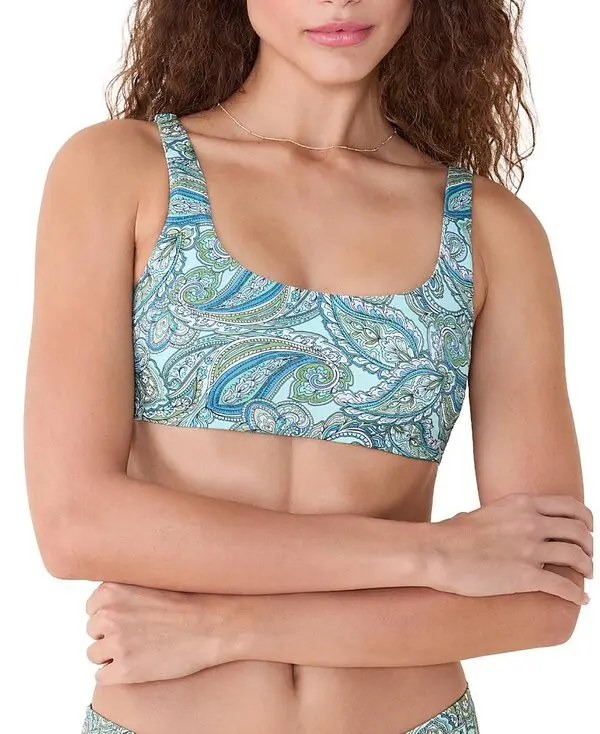 ANDIE Devon Square Neck Bikini Top - Poolside Paisley