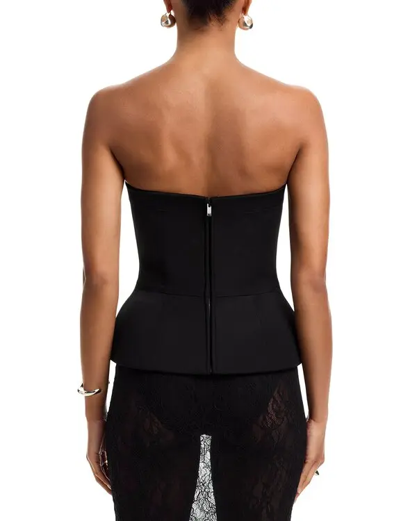 Alexander McQueen Ribcage Embroidery Corset Top