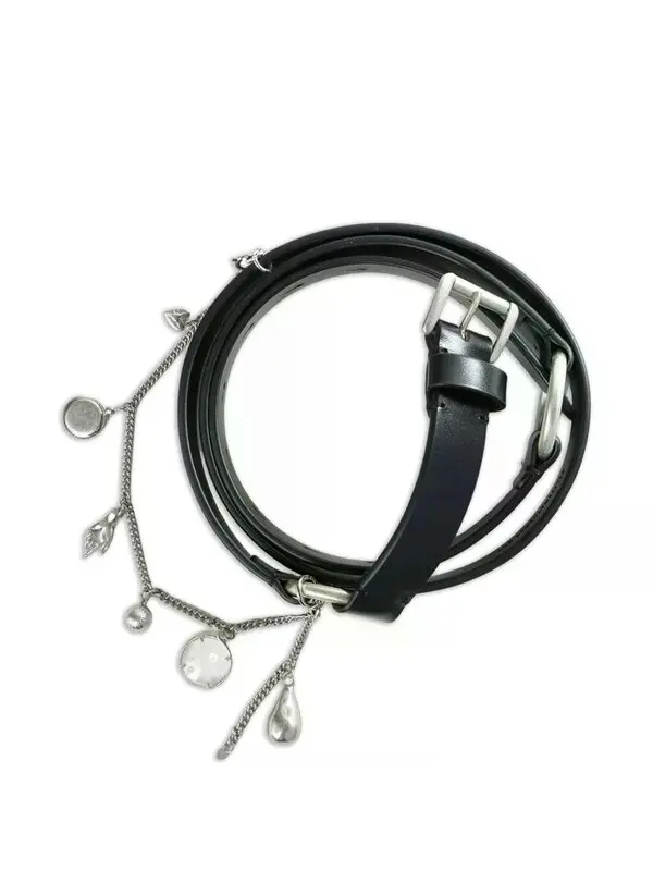 ANN DEMEULEMEESTER Charis Leather Belt - Black