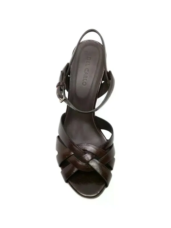 DEL CARLO Atene Interwoven-strap Buckle-fastening Sandals